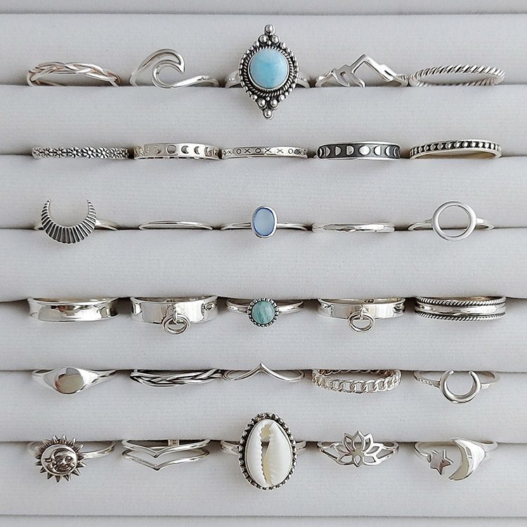 Sterling Silver Rings and Earrings - Studio Jewellery EU