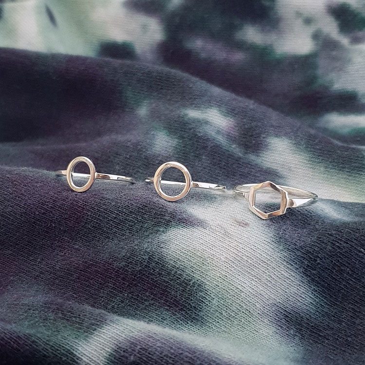 Fine Circle Silver Ring - Studio Jewellery US