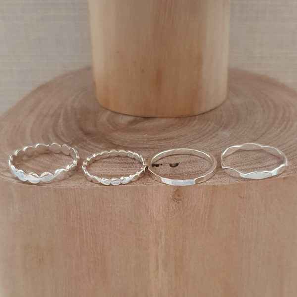 Flat Circle Band Silver Ring - Studio Jewellery US
