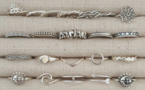 Sterling Silver Rings and Earrings - Studio Jewellery US