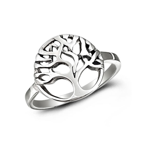 The Tree Of Life Silver Ring - Studio Jewellery US
