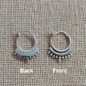Tiny boho hoop earrings store