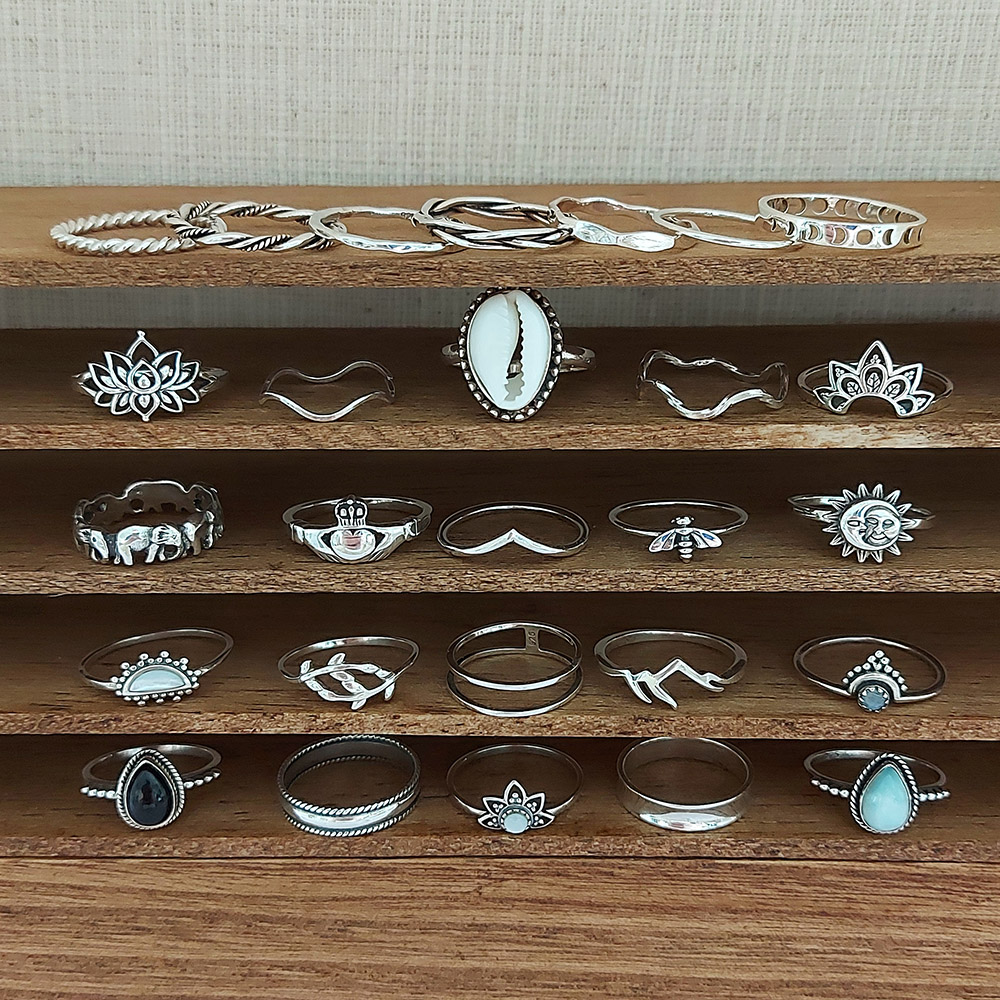 Sterling Silver Rings and Earrings - Studio Jewellery US